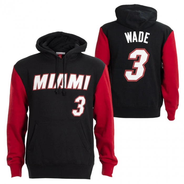 Dwyane Wade 3 Miami Heat 2006 Mitchell and Ness Fashion Fleece duks sa kapuljačom