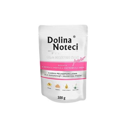 Dolina Noteci Premium Dog Junior Male Rase sa Ćurećim Srcima i Guščijom Džigericom 100g