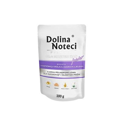 Dolina Noteci Premium Dog Junior Male Rase sa Zečjom Džigericom i Jezicima Srndaća 100g