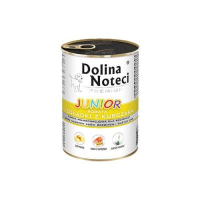 Dolina Noteci Premium Dog Junior Srednje i Velike Rase Pileći Želuci 400g