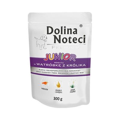 Dolina Noteci Premium Dog Junior Srednje i Velike Rase Zečja Džigerica 300g