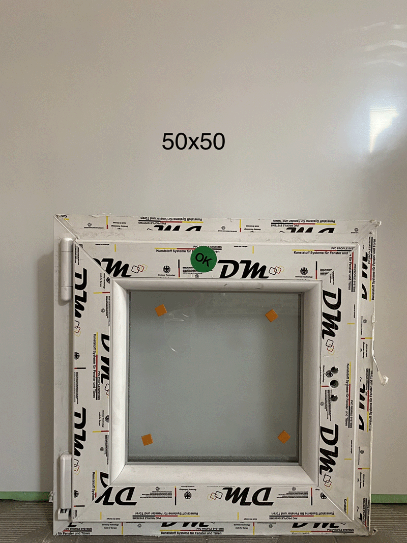 Jednokrilni pvc prozor 50×50