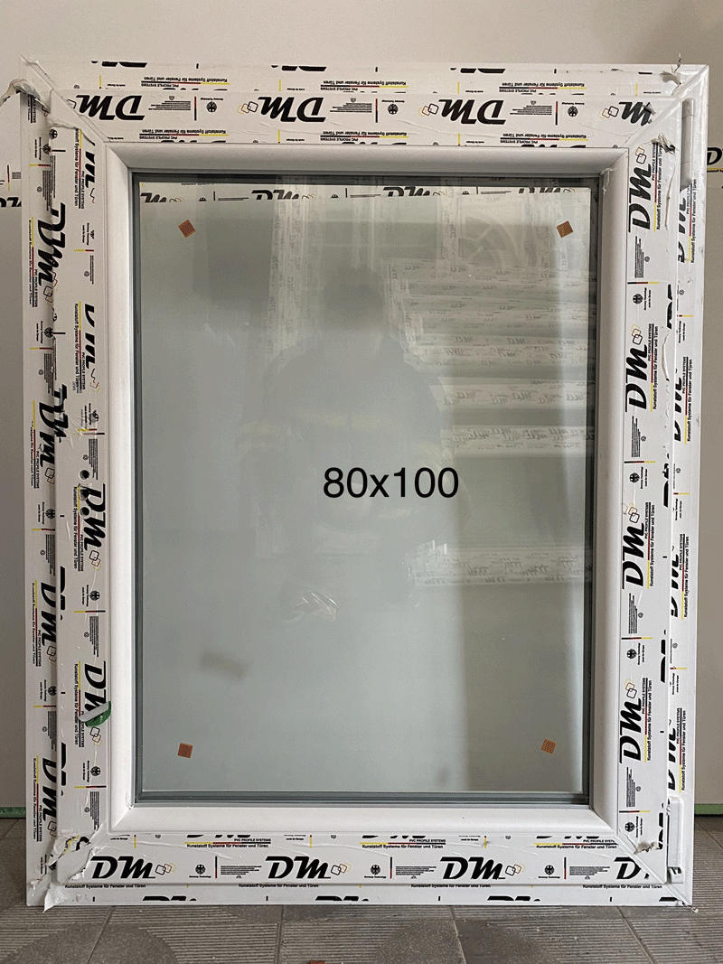 Jednokrilni pvc prozor 80×100