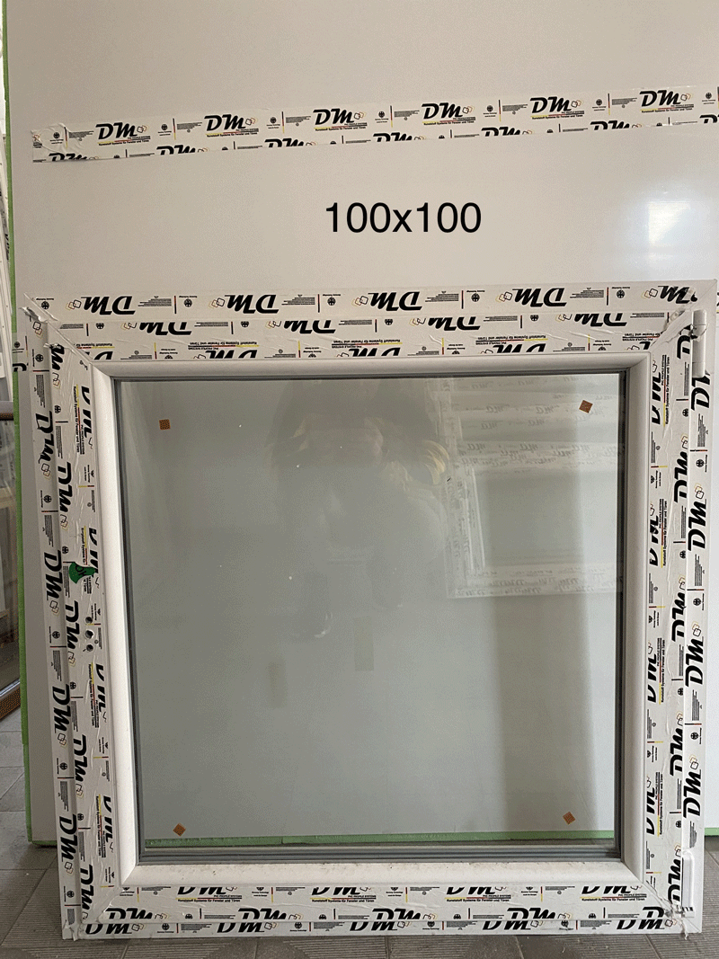 Jednokrilni pvc prozor 100×100
