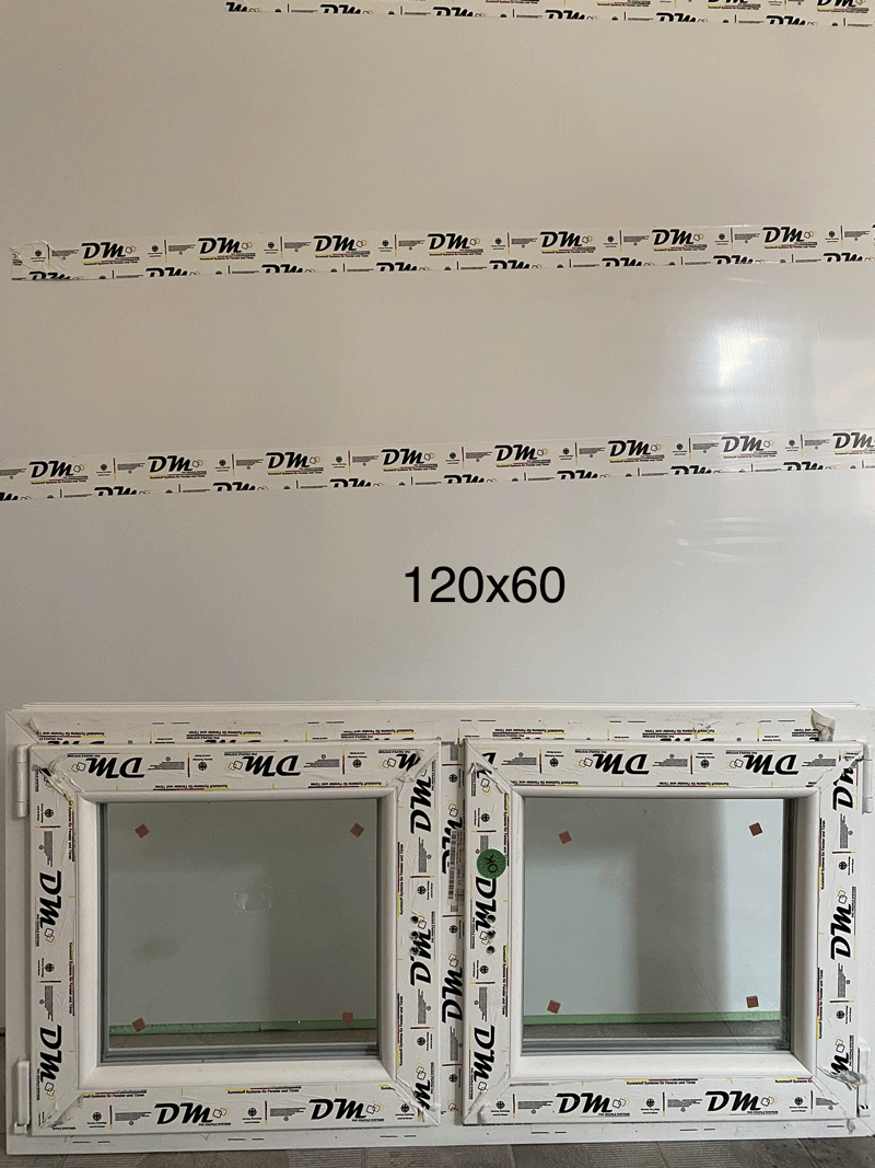 Dvokrilni pvc prozor 120×60
