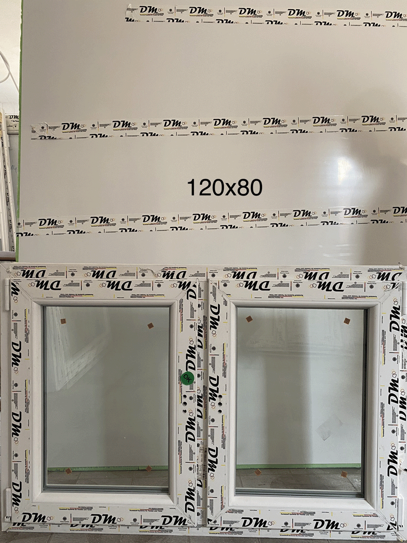 Dvokrilni pvc prozor 120×80