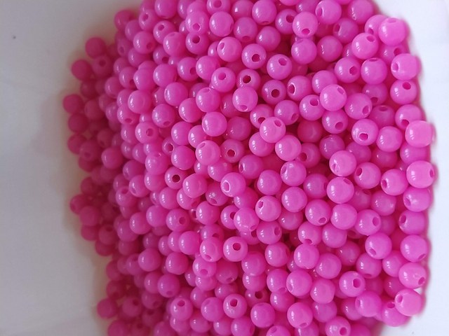 (A1036) Akrilne perle roze 4mm 1000kom
