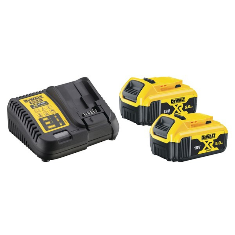 DeWalt Set punjača i 2 baterije 18V 5,0Ah, DCB115P2