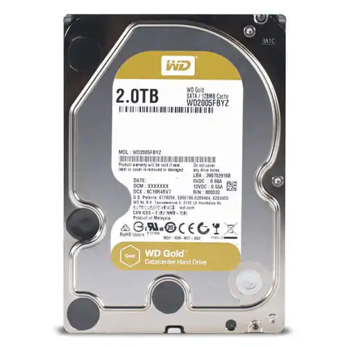 Hard disk 2TB SATA3 Western Digital 128MB WD2005FBYZ Gold