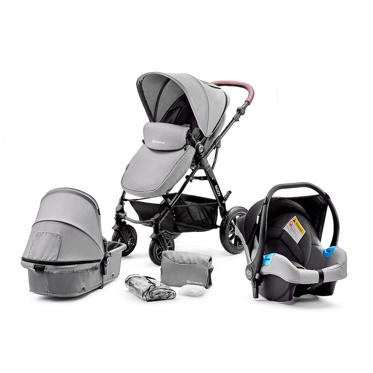 Kinderkraft 3u1 kolica MOOV grey