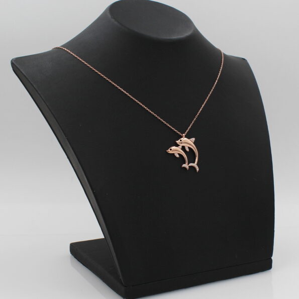 Srebrna ogrlica “ DELFINI“ 1005