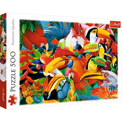 Trefl PUZZLE 500 COLOURFUL BIRDS 37328