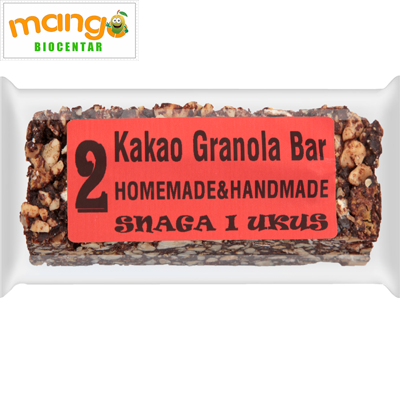 Kakao granola bar handmade 50g – Bio Concept