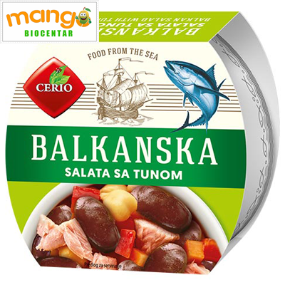 Balkanska salata sa tunom 160g Cerio