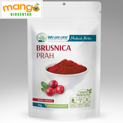 Brusnica u prahu 70g The best of nature