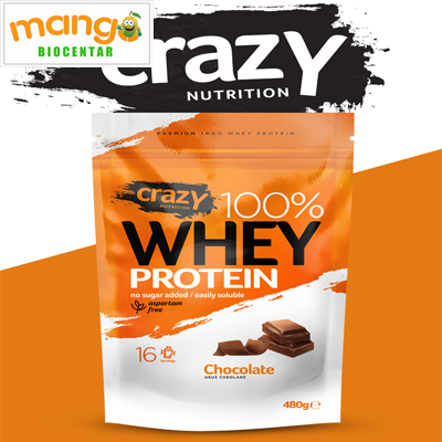 Crazy whey protein čokolada 480g