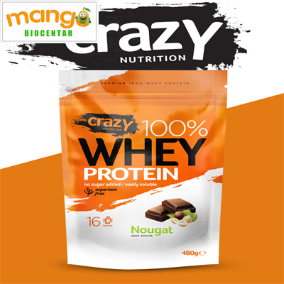 Crazy whey protein lešnik 480g