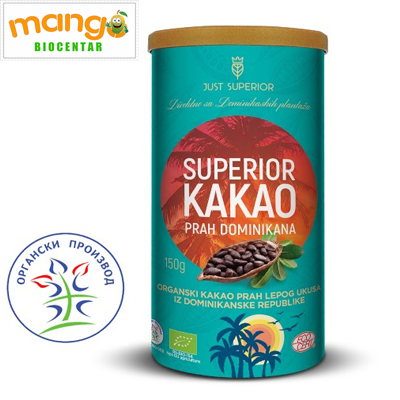 Just Superior kakao prah DOMINIKANA 150gr – organski proizvod