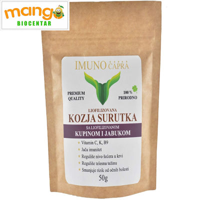 Liofilizovana kozja surutka sa kupinom i jabukom 50gr – The best of nature