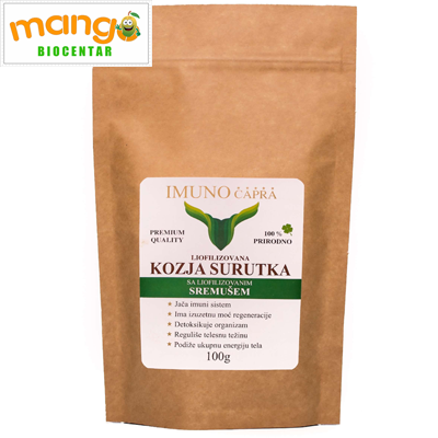 Liofilizovana kozja surutka sa liofilizovanim sremušem 50gr – The best of nature