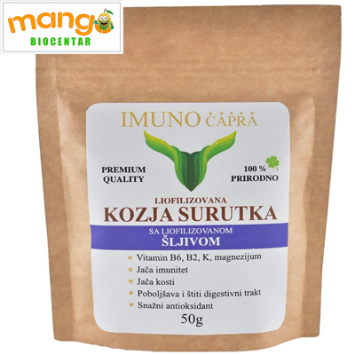 Liofilizovana kozja surutka sa šljivom 50gr – The best of nature