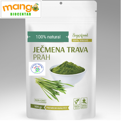 Ječmena trava prah 100gr organski proizvod – We are one