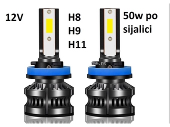 H11/H9/H8 led sijalica 100w 14000lm (par)NAJJAČA