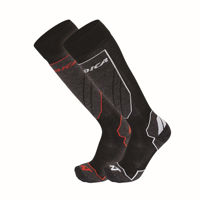 Nordica UNI 2-PACK, čarape za skijanje, crna