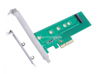 E-GREEN PCI Express M.2 (NGFFSSD) na PCI Express SATA 4 x 3.0 Adapter