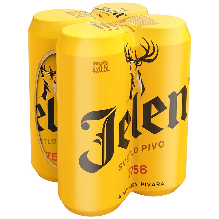 Jelen svetlo pivo 0,5l (4x0,5l)