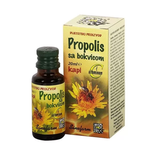 PROPOLIS SA BOKVICOM I VITAMINOM C kapi, 20ml