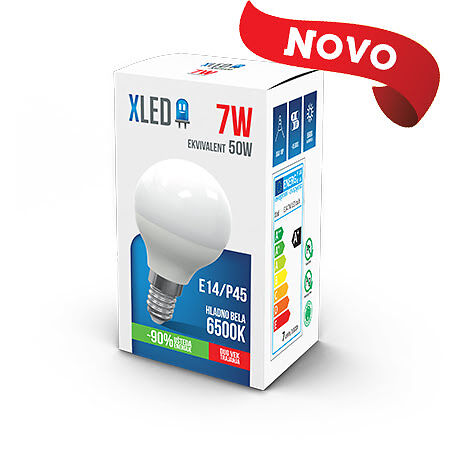 XLED sijalica E14 7W TB 3000K 560Lm mini