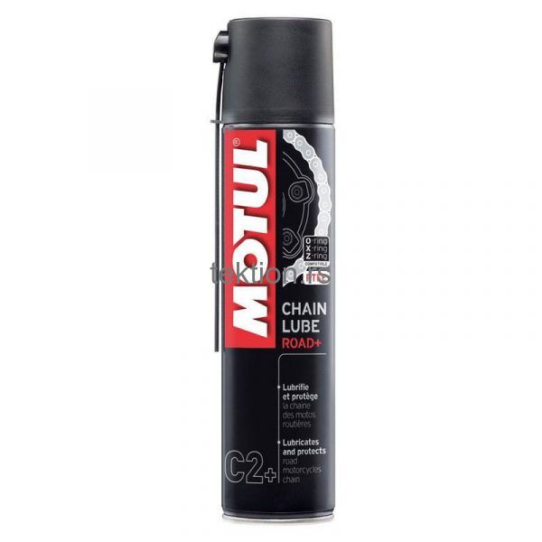 Motul MC Care C2+ Chain Lube Road sprej 400ml za podmazivanje lanaca beli sa PTFE