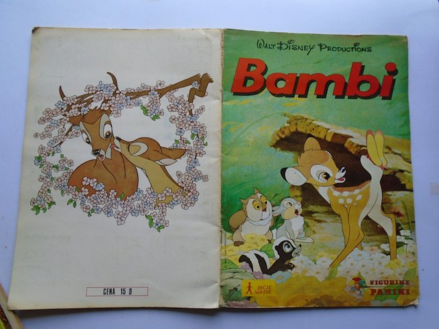 Bambi album, dečje novine panini, walt disney