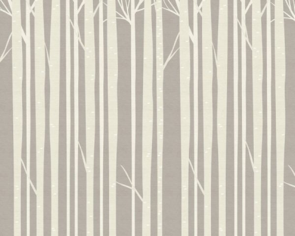 LIVINGWALLS WALLPAPER «FLORAL, CREAM, GREY, WHITE» 382951