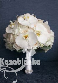 Bidermajer - Phalaenopsis, ruže i hortenzije