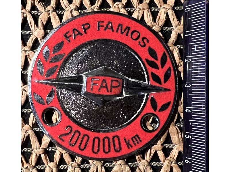 FAP FAMOS 200 000km oznaka za hladnjak