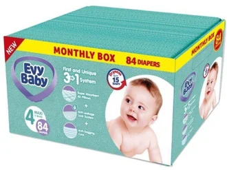 EvyBaby Pelene box 4 maxi 7-18kg (84) 3u1