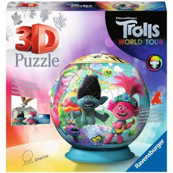 Ravensburger 3D puzzle (slagalice) - Trolls 72 delova