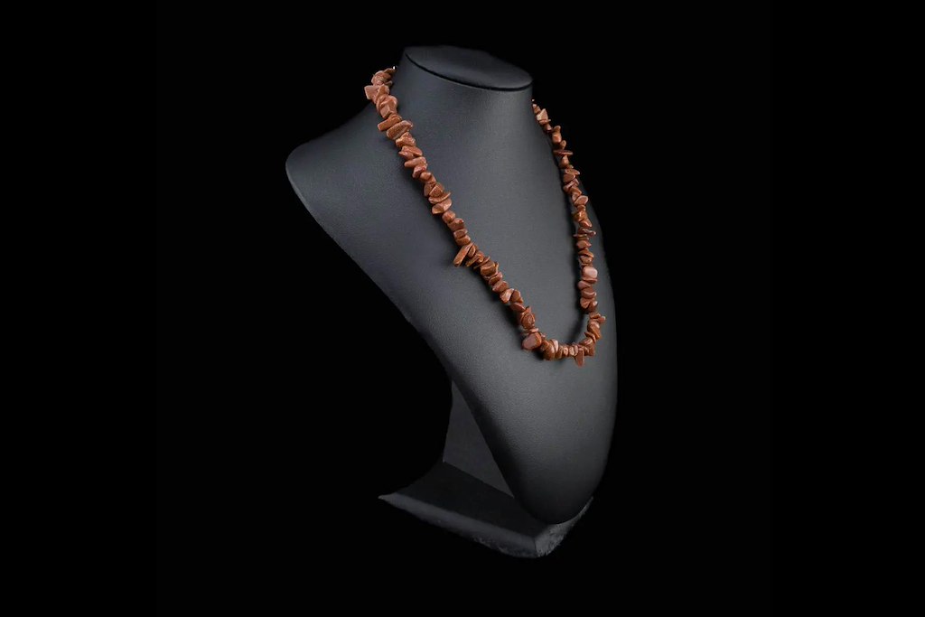 Sunčev Kamen (sintetika) Ogrlica – čips #3162