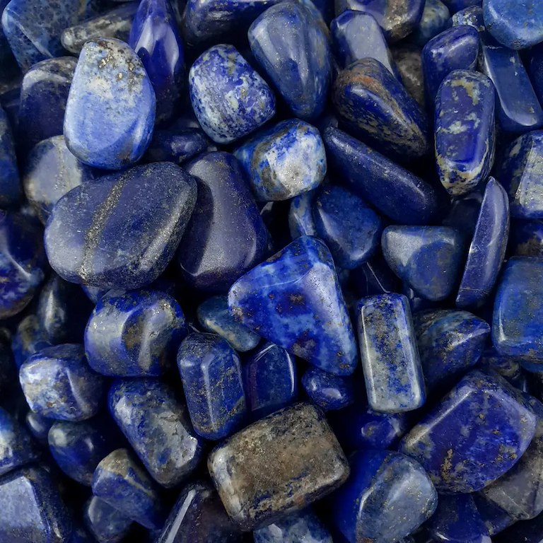 Lapis Lazuli tumblovani M-L na kilogram #3562P6