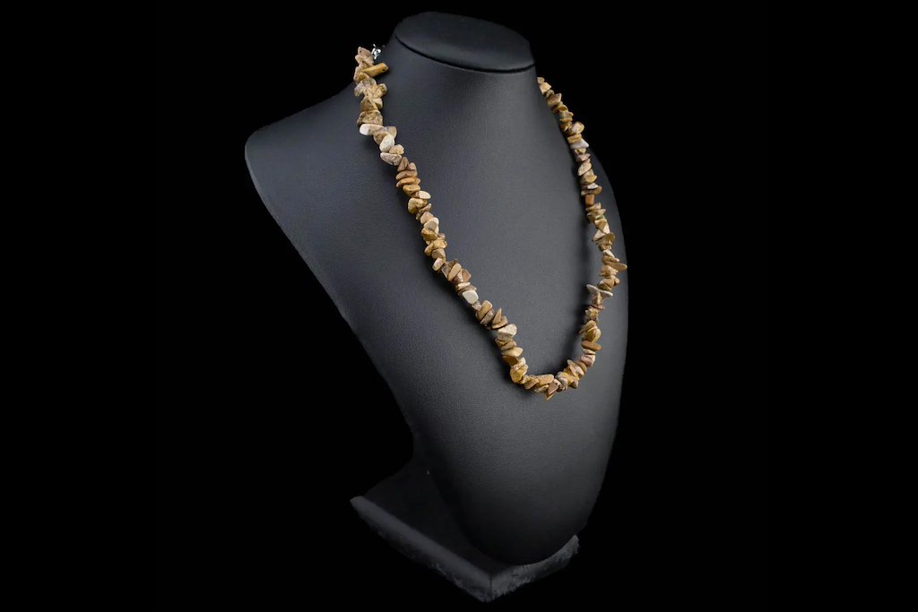 Pejzažni jaspis ogrlica – čips #3159