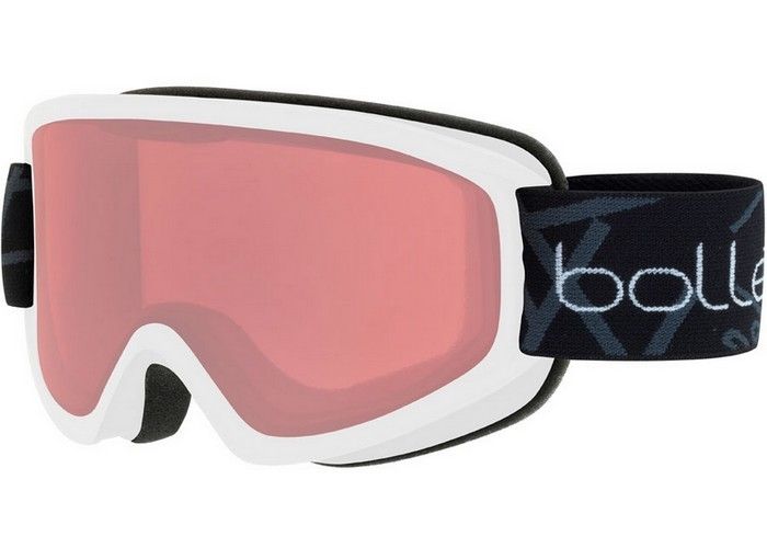 NAOČARE SKI BOLLE FREEZE matte white - vermillon