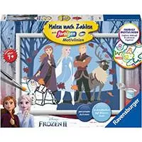 Ravensburger Bojanka po brojevima + akrilne boje Disney Frozen II 28491