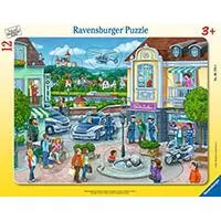 Policijska akcija na ulici Puzzle slagalica 12 delova Ravensburger 05176