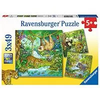 Zabavna džungla Puzzle slagalica 3x49 delova Ravensburger 05180