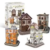 CubicFun 3D Puzzle Harry Potter Diagon Alley 4-u-1 Set