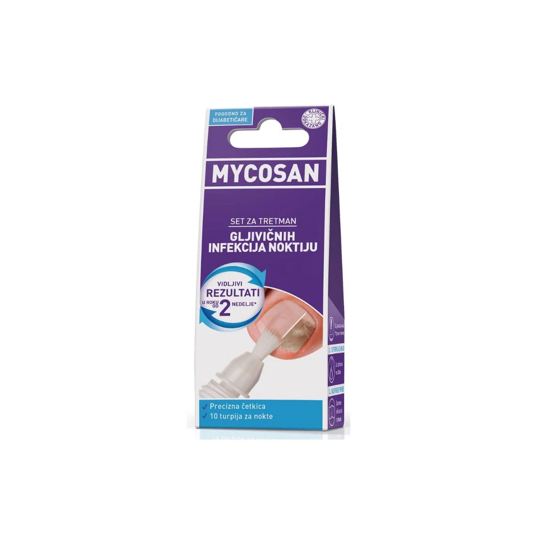 MYCOSAN Set za Tretman Gljivičnih Infekcija Noktiju Serum+10 Turpija 5 mL