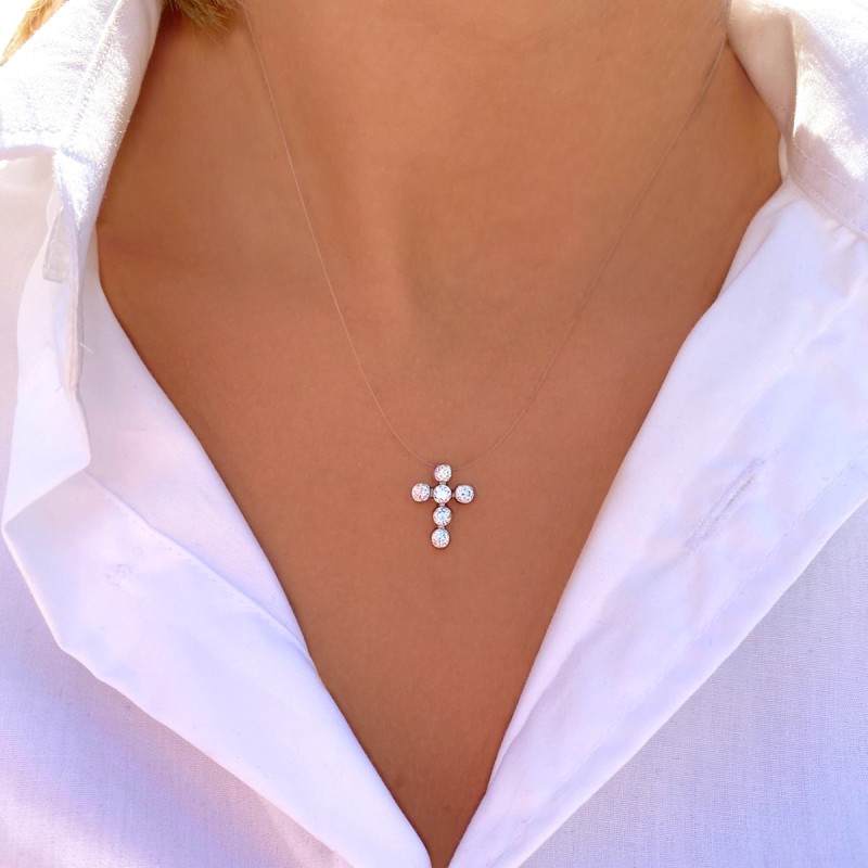 Necklace Pipe Cross Small