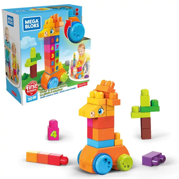 Kocke za sklapanje Mega Blocks Žirafa Fisher-Price